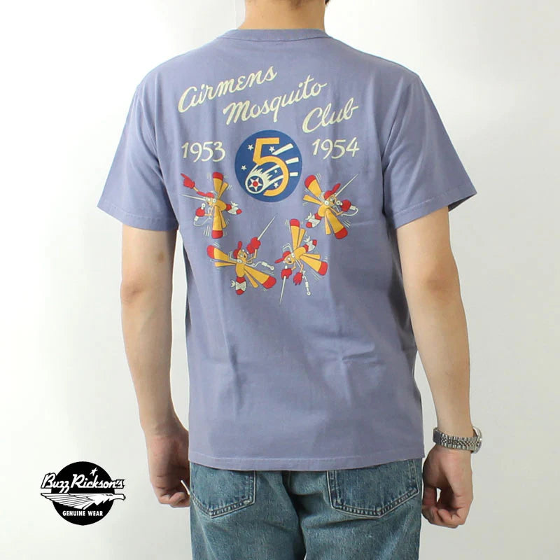 BUZZ RICKSON'S S/S T-SHIRT AIRMENS MOSQUITO CLUB – Blue Works Vintage Clothing Store