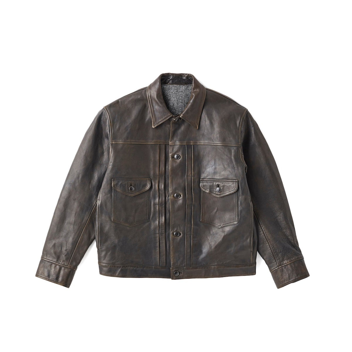 Old Joe PATINA HORSE-HIDE JEAN JACKET (PATINA BROWN) – Blue Works ...