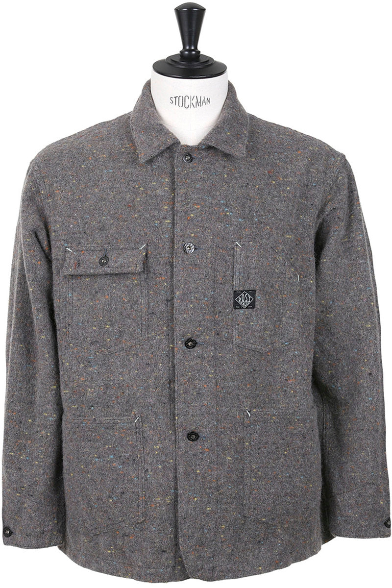 POST OVERALLS #1103 Polar Fleece Jacket Wool - Natural 40% off – Blue ...